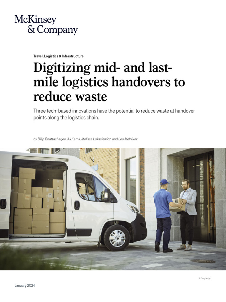 McKinsey Digitizing Mid and Last Mile Logistics Handovers To Reduce Waste | PDF | Logistics ...