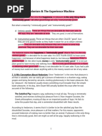 The Experience Machine by Robert Nozick (1974, 1989) | PDF | Experience ...