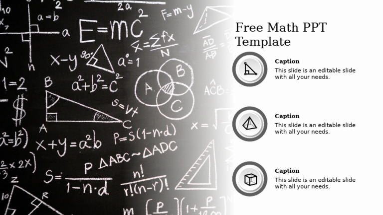 Free Math PPT Template: Caption | PDF