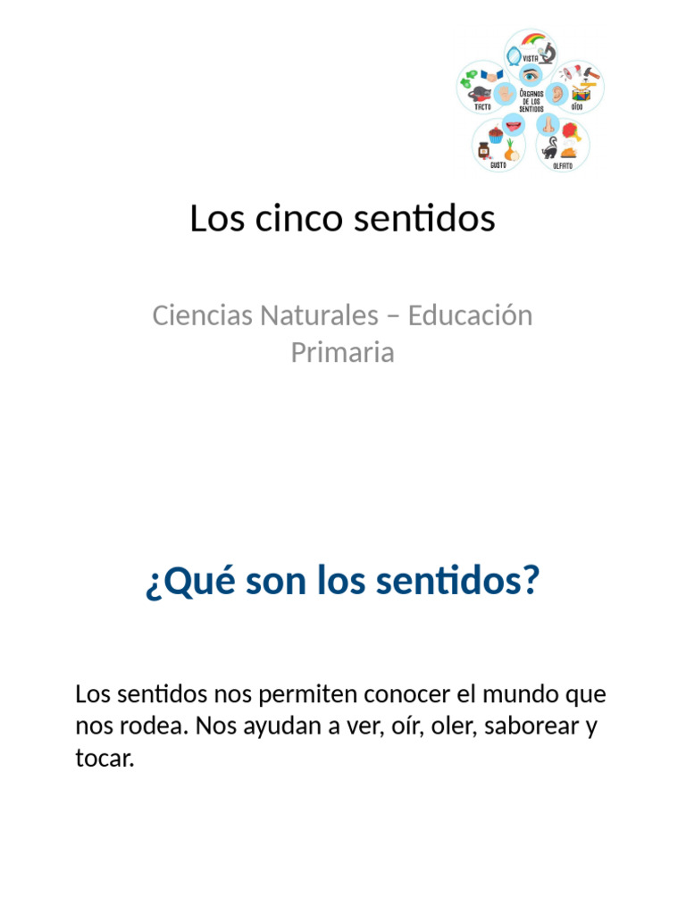 Los Cinco Sentidos Flipped Classroom Primaria | PDF