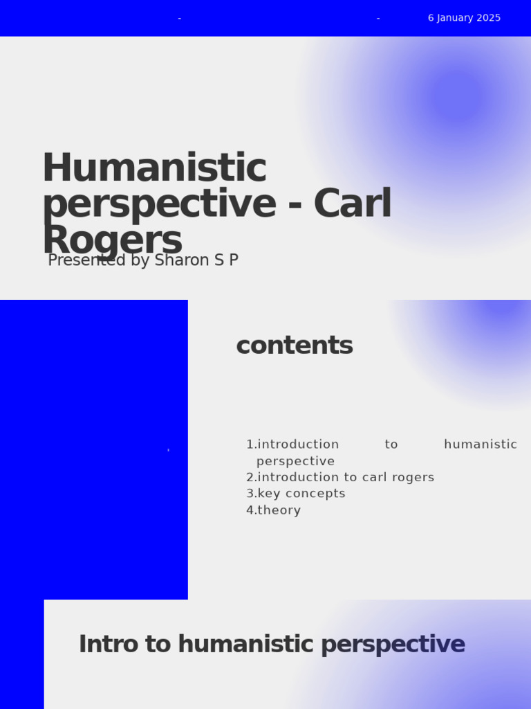 Humanistic Perspective - Carl Rogers | PDF | Self Actualization ...