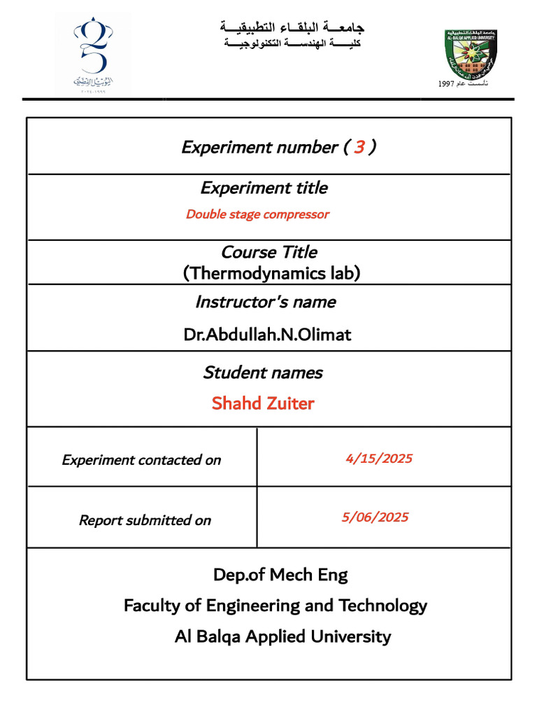 Report 3 Lab Thermo - 202505062304 - 08447 | PDF