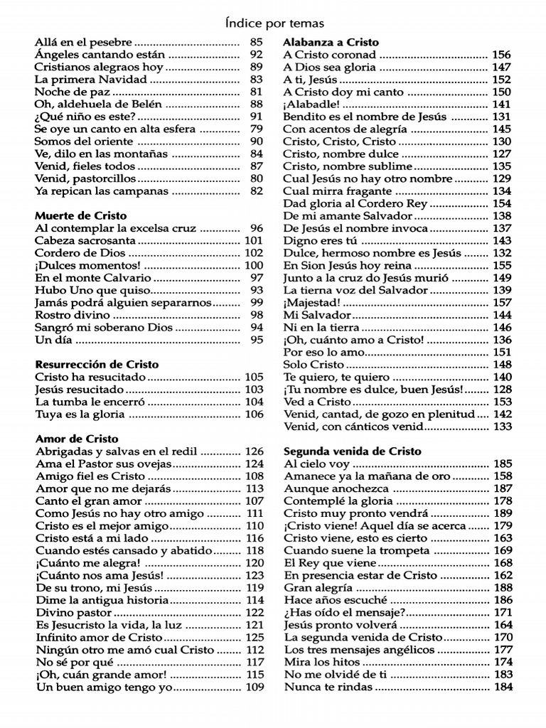 Nuevo Himnario Adventista Con Partituras - Parte7 60 | PDF