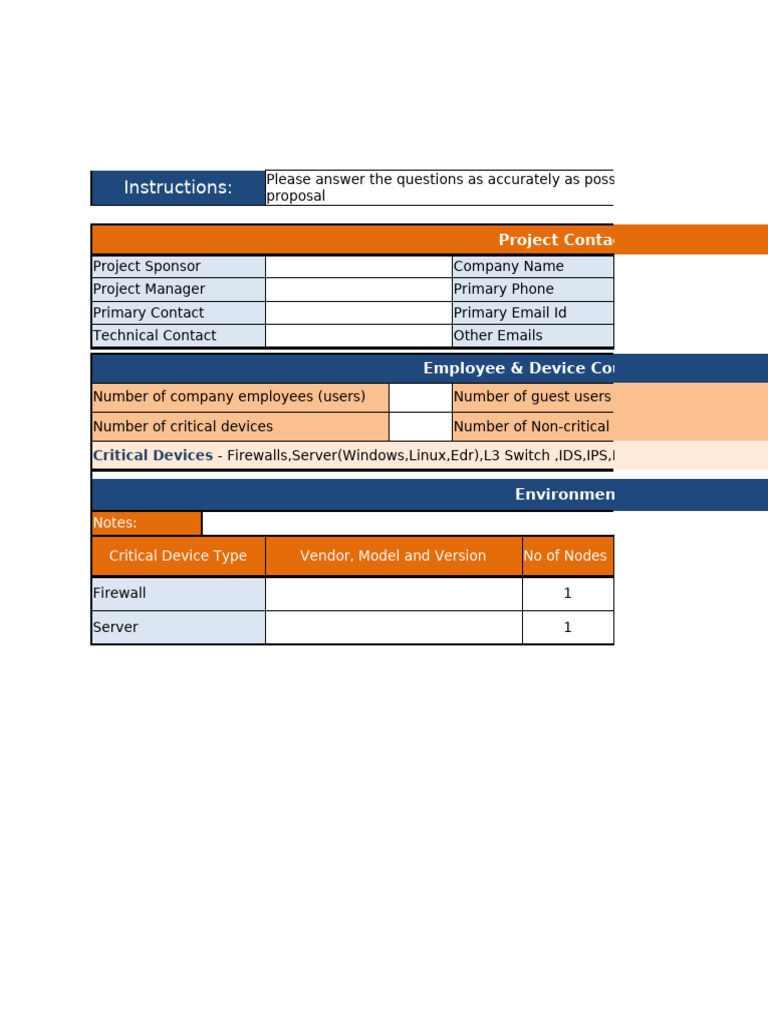 SecurEye360 - ManagedSOCServices - Scoping Sheet | PDF