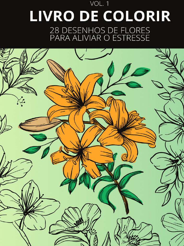 Colorful Coloring Book Cover A4 Document PDF | PDF