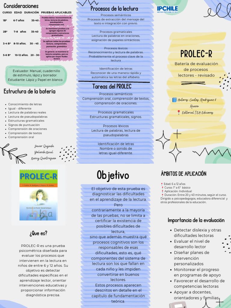 Folleto Tríptico Infantil para Actividades y Proyectos Creativos Doodle Artístico Multicolor ...