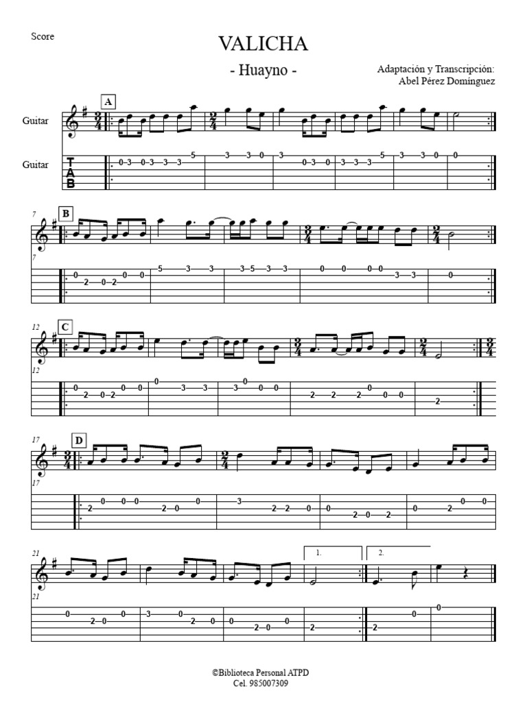 Valicha Guitar | PDF