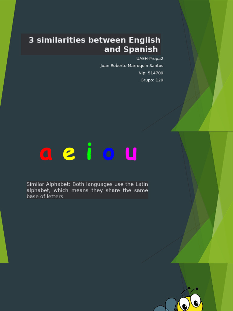 3 Similarities Between English and Spanish | PDF