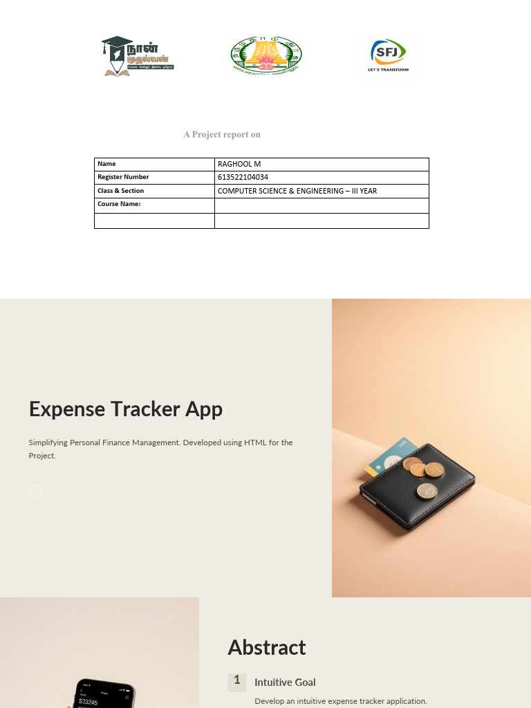 Expense Tracker App Raghool | PDF | Computing | Information Technology