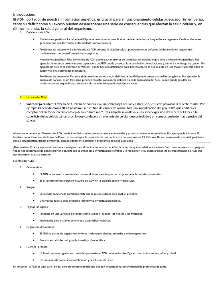 ADN Expo | PDF | Cáncer | Adn