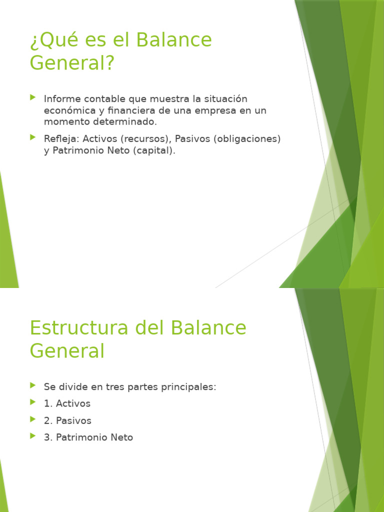 Balance General: Estructura y Función | PDF