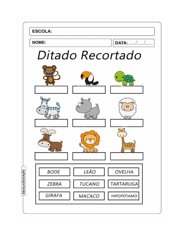 Ditado Recortado | PDF
