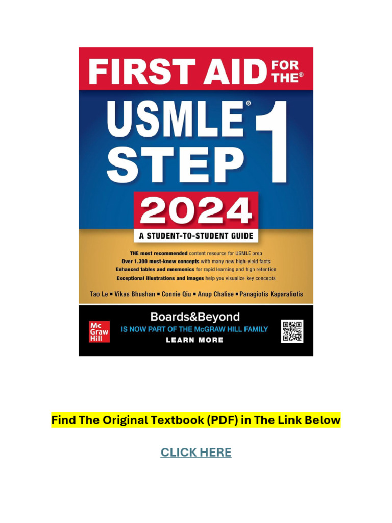 First Aid For The USMLE Step 1 2024 34th Edition PDF | PDF | United ...