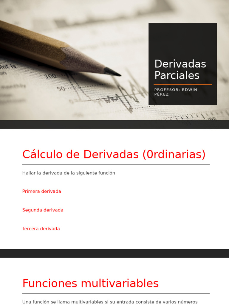 1-Derivadas Parciales | PDF | Derivado | Variable (Matemáticas)