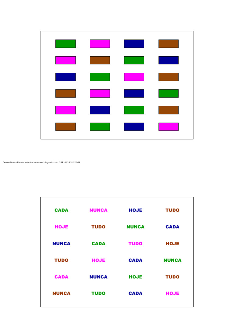 Stroop Color Versao Victoria USP 1 | PDF