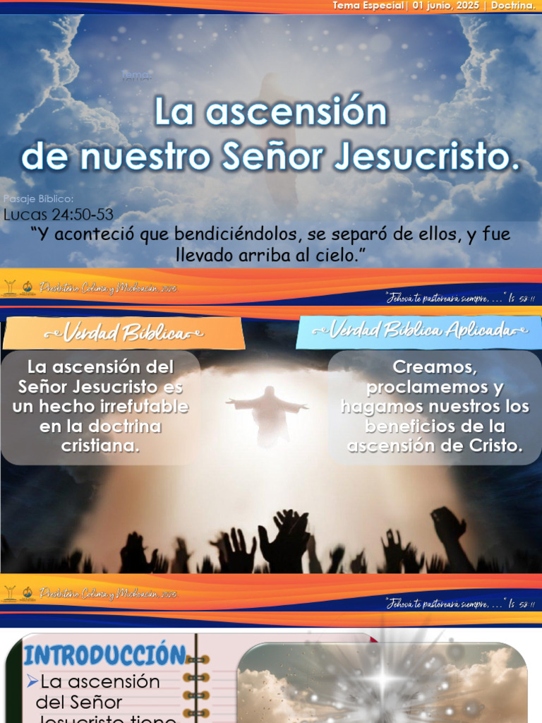 Te4a La Ascensión De Nuestro Señor Jesucristo Pdf Ascension De