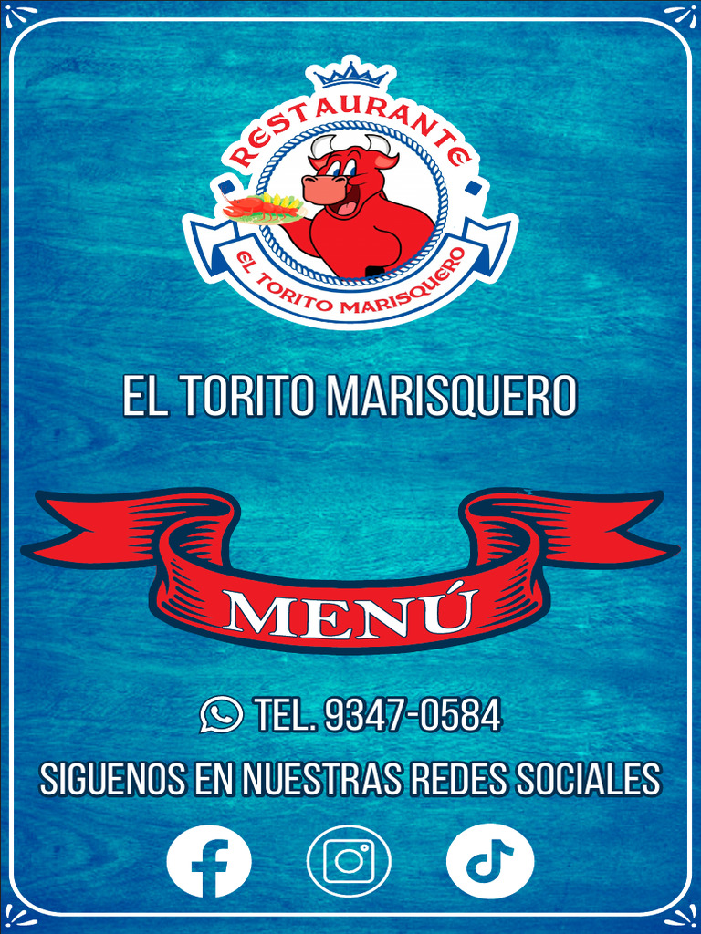 Menú de Mariscos El Torito | PDF | Alimentos | Cocina