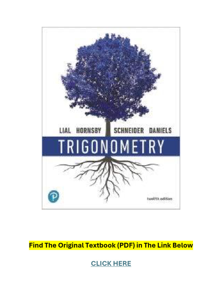 Trigonometry 12th Edition PDF | PDF | Trigonometric Functions | Mathematics