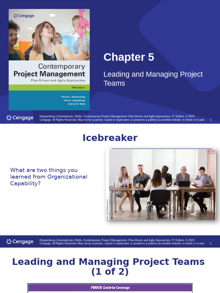 CPM5e PPT Chapter05 | PDF | Project Management | Leadership
