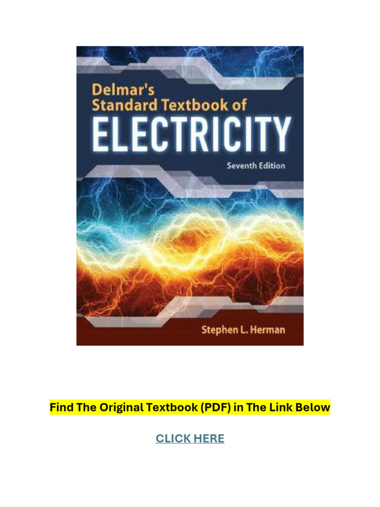 Delmar's Standard Textbook of Electricity 7th Edition PDF | PDF ...