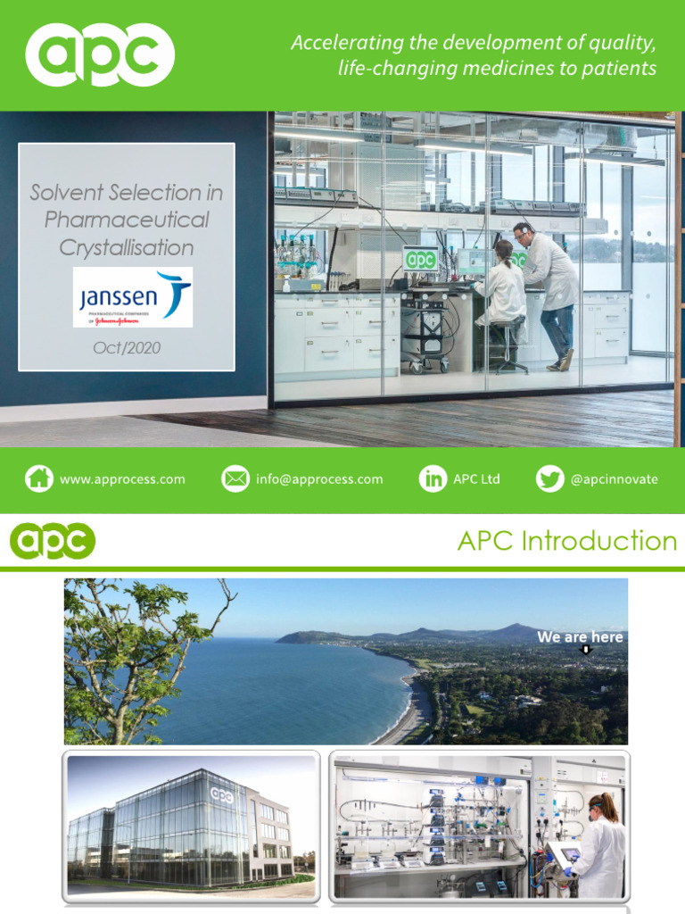 Janssen Solvent Selection in Pharmaceutical Crystallisation | PDF ...
