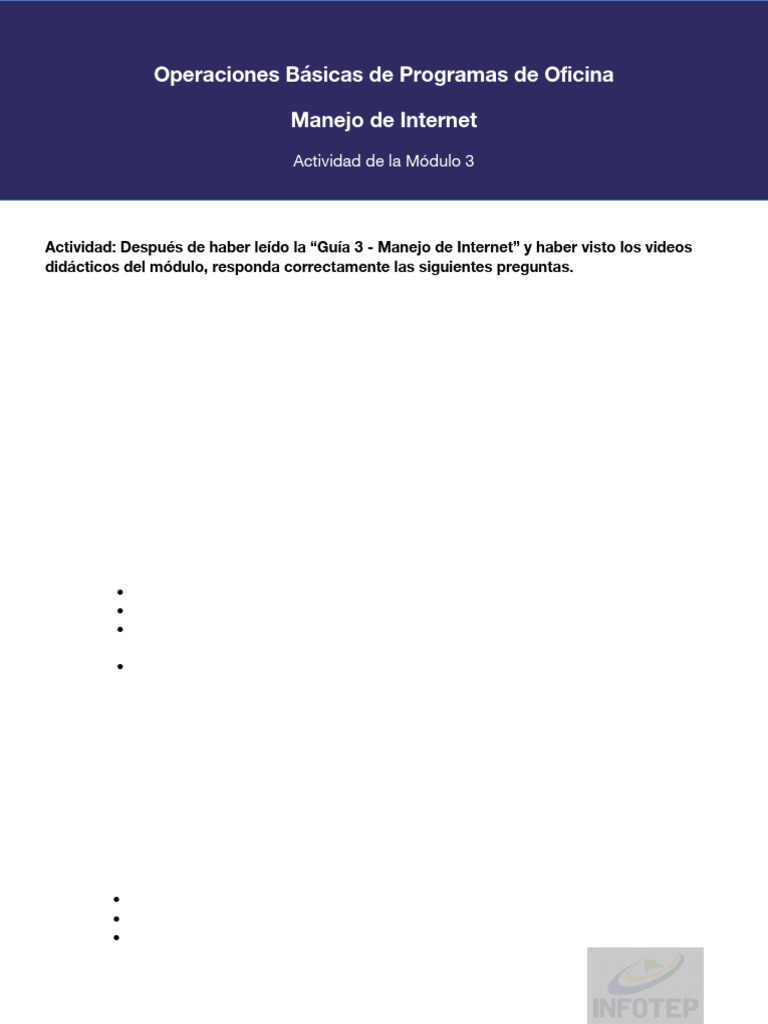 Actividad - Módulo 2 Ym | PDF | Red mundial | Internet y web