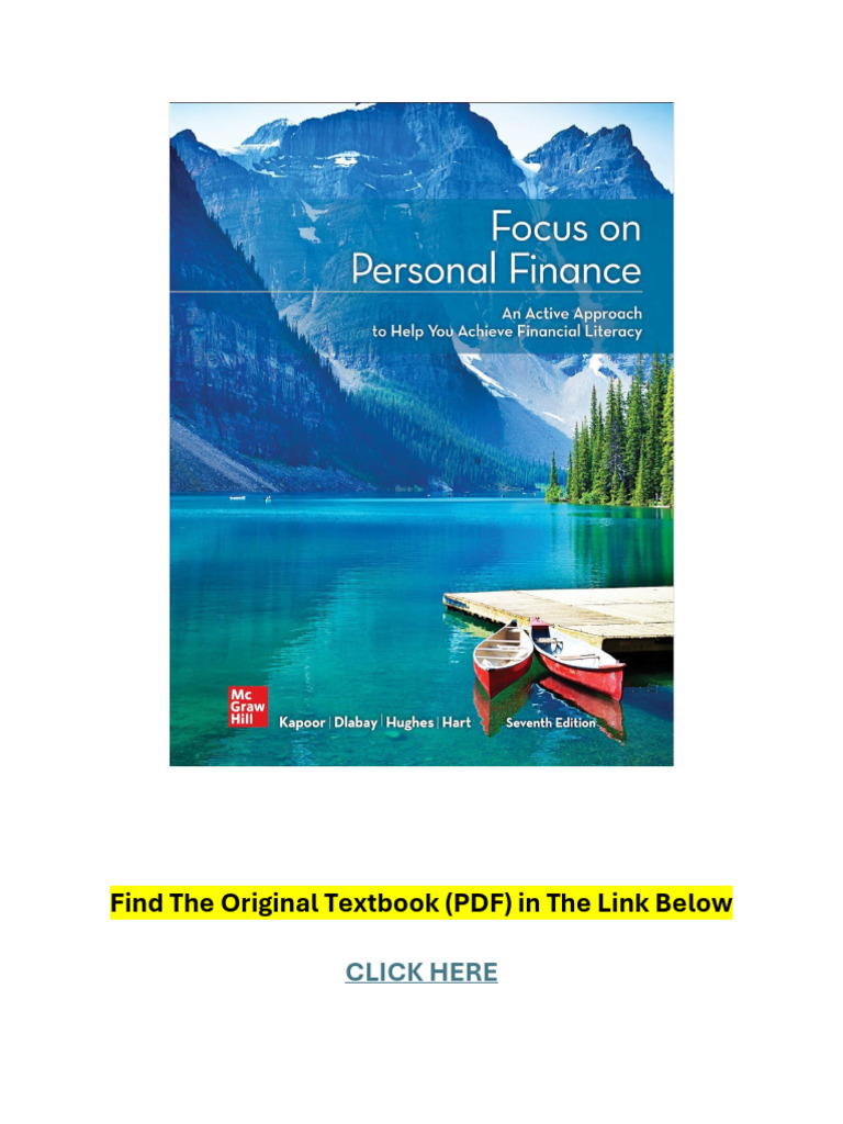 Focus on Personal Finance 7th Edition | PDF | Investing | Insurance