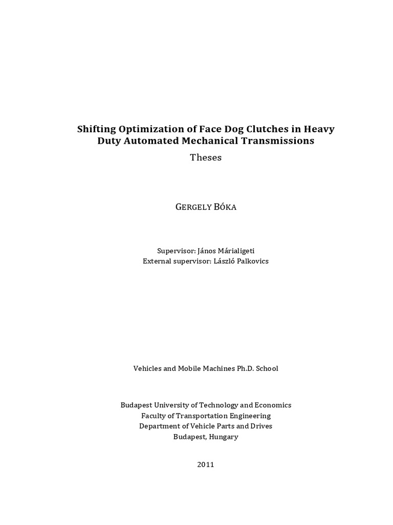 (Artigo de TESE) Shifting Optimization of Face Dog Clutches in Heavy ...