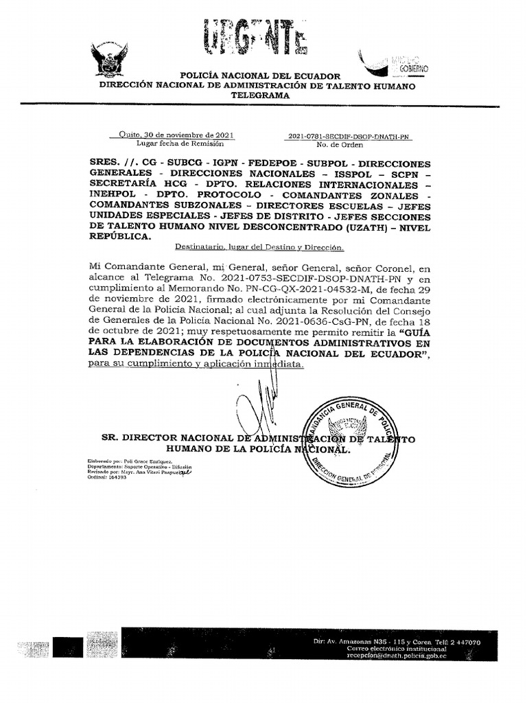 Guia Elaboracion Dctos Policiales | PDF | Gestión de registros | Policía