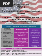 Hoover vs. FDR: Great Depression Responses | PDF | Great Depression ...