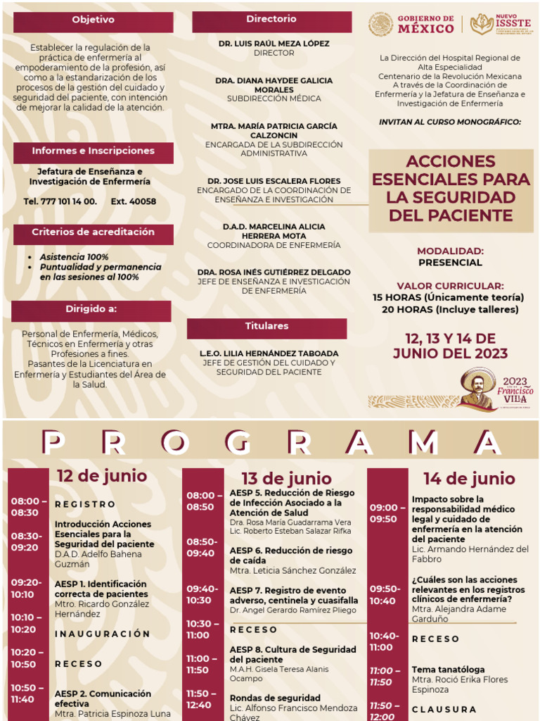 TRIPTICO del imss bienestar en donde | PDF | Enfermería | Ciencias de ...