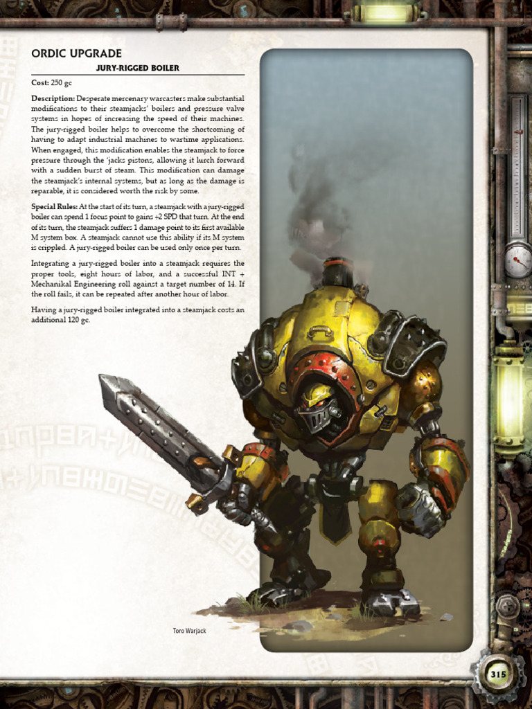 Steamjack - Ordic Upgrades | PDF
