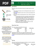 Chemistry Unit Conversion Cheat Sheet | PDF