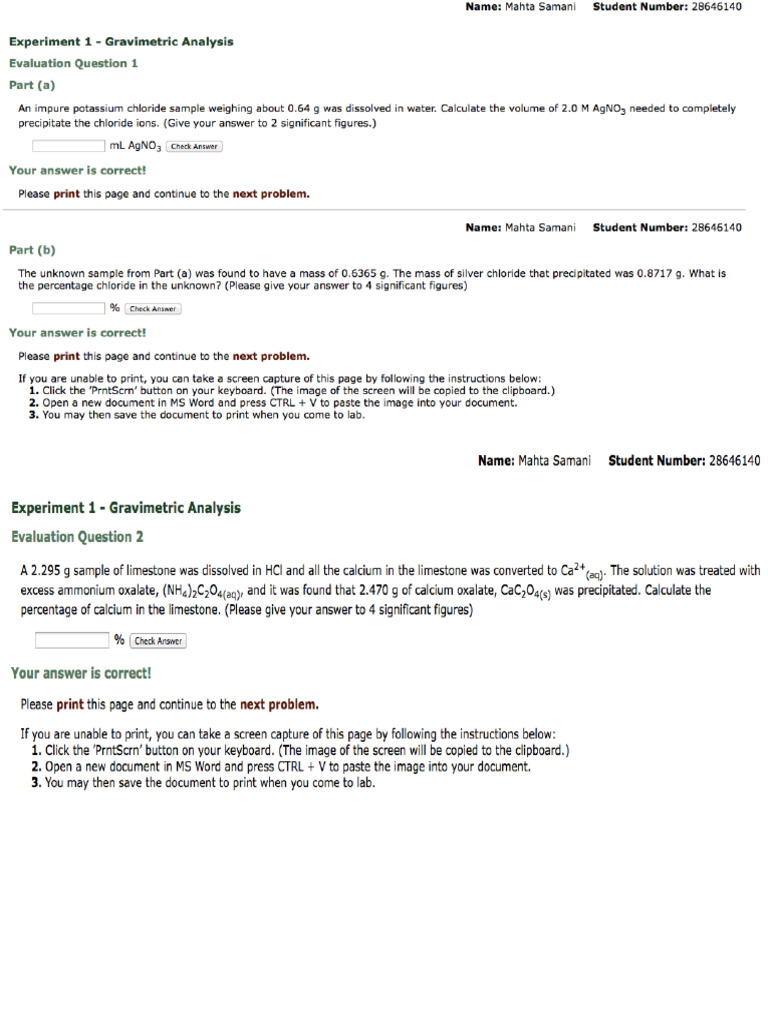 Chem121 Exp1 Onlineproof | PDF