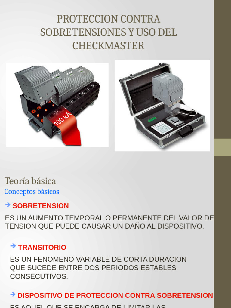 Proteccion Contra Sobretensiones y Uso Del Checkmaster 2 | PDF ...