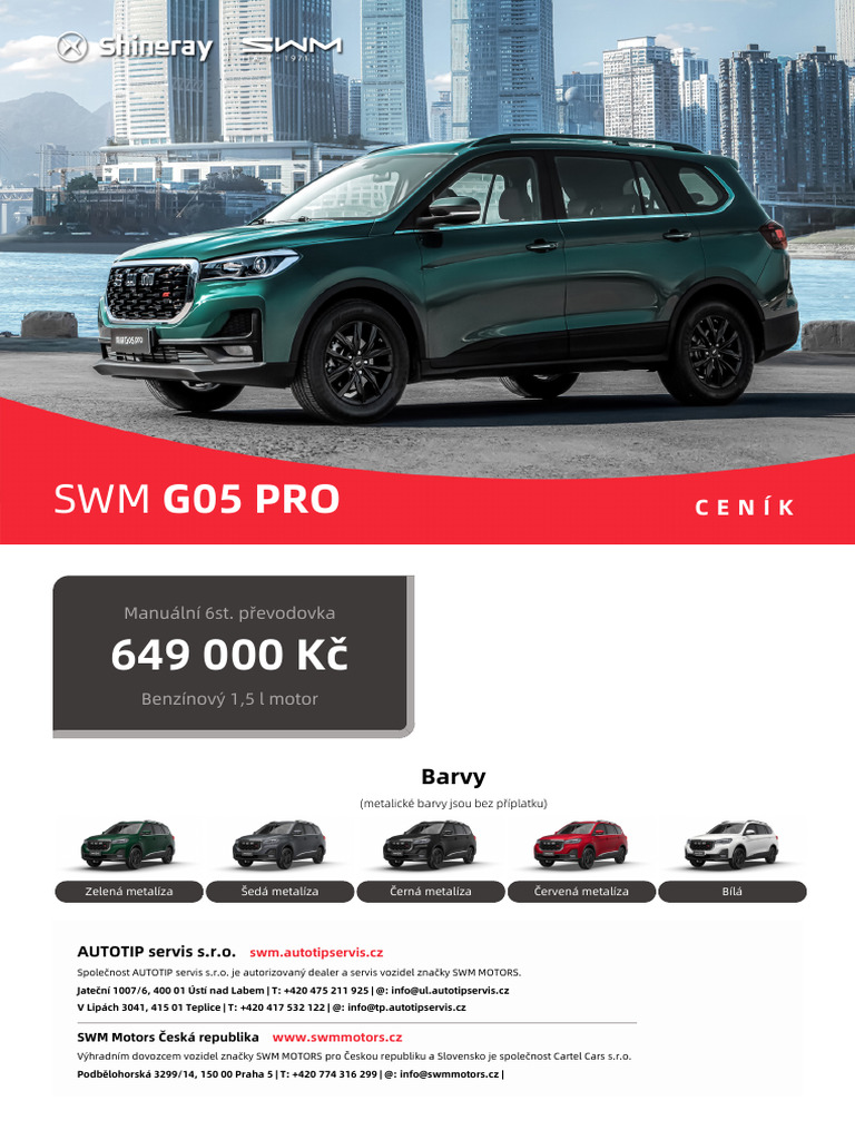Ceník SWM g05 Pro | PDF