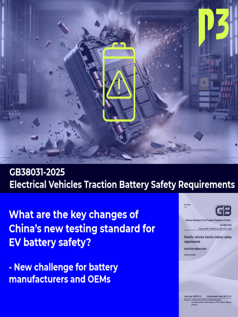 GB 38031-2025: EV Battery Safety Updates | PDF | Electric Vehicle | Safety