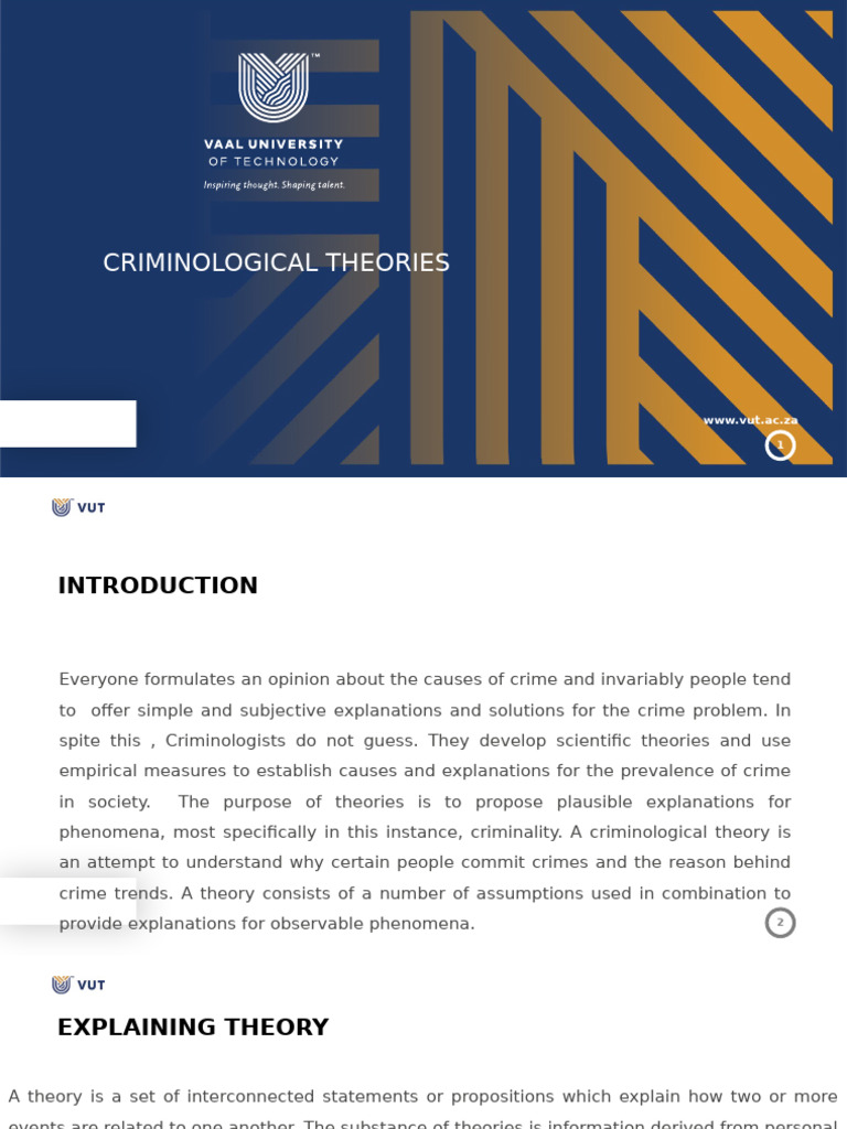 Understanding Criminological Theories | PDF | Criminology | Crimes