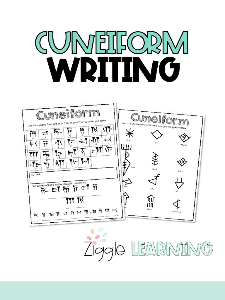 Cuneiform Writing Activity UKVersion | PDF