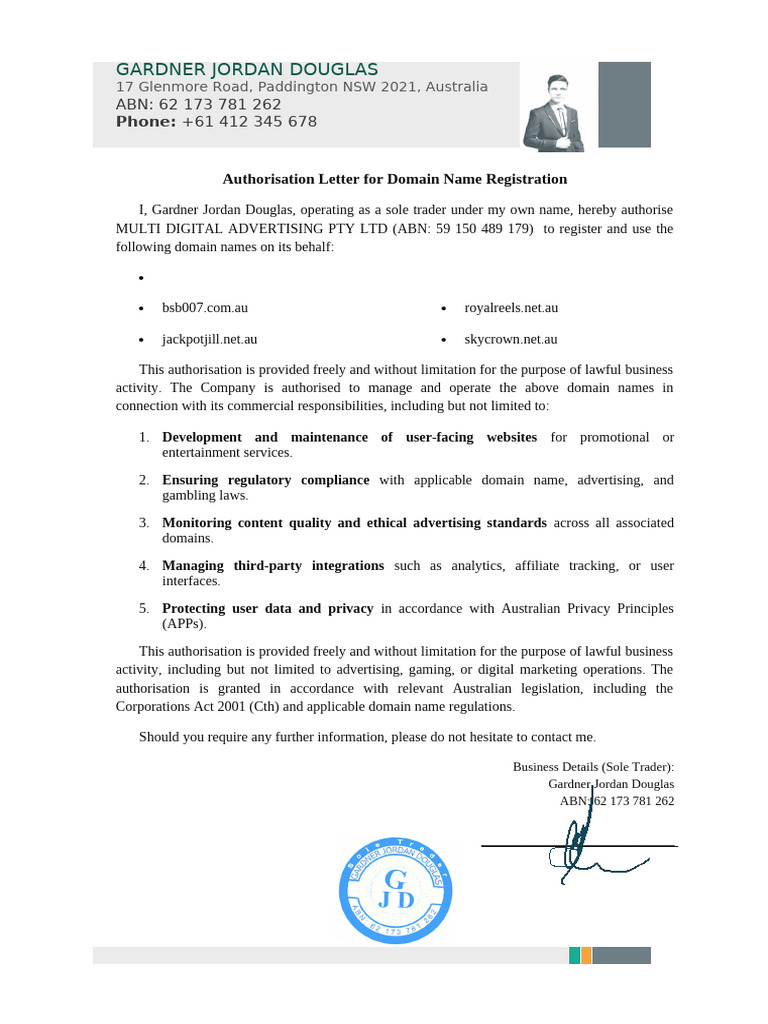 Gardner Jordan Douglas | PDF