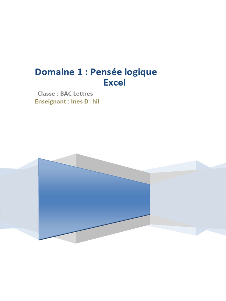 Guide Excel 2024 pour BAC Lettres | PDF | Microsoft Excel | Feuille de ...