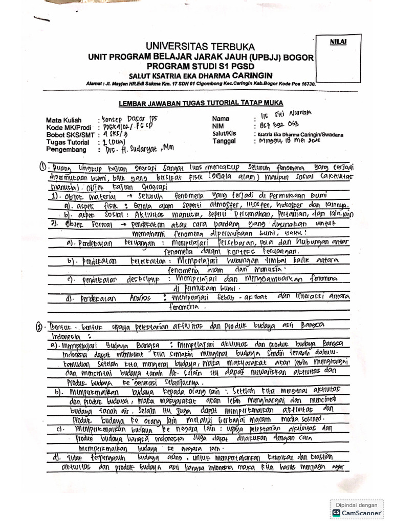 Konsep Dasar Ips Ttm2 | PDF