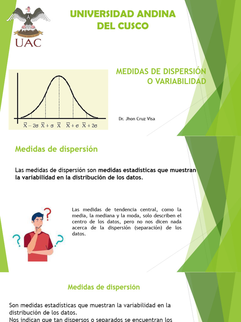 Medidas de Dispersión o Variabilidad 1 | PDF | Diferencia | Dispersión ...