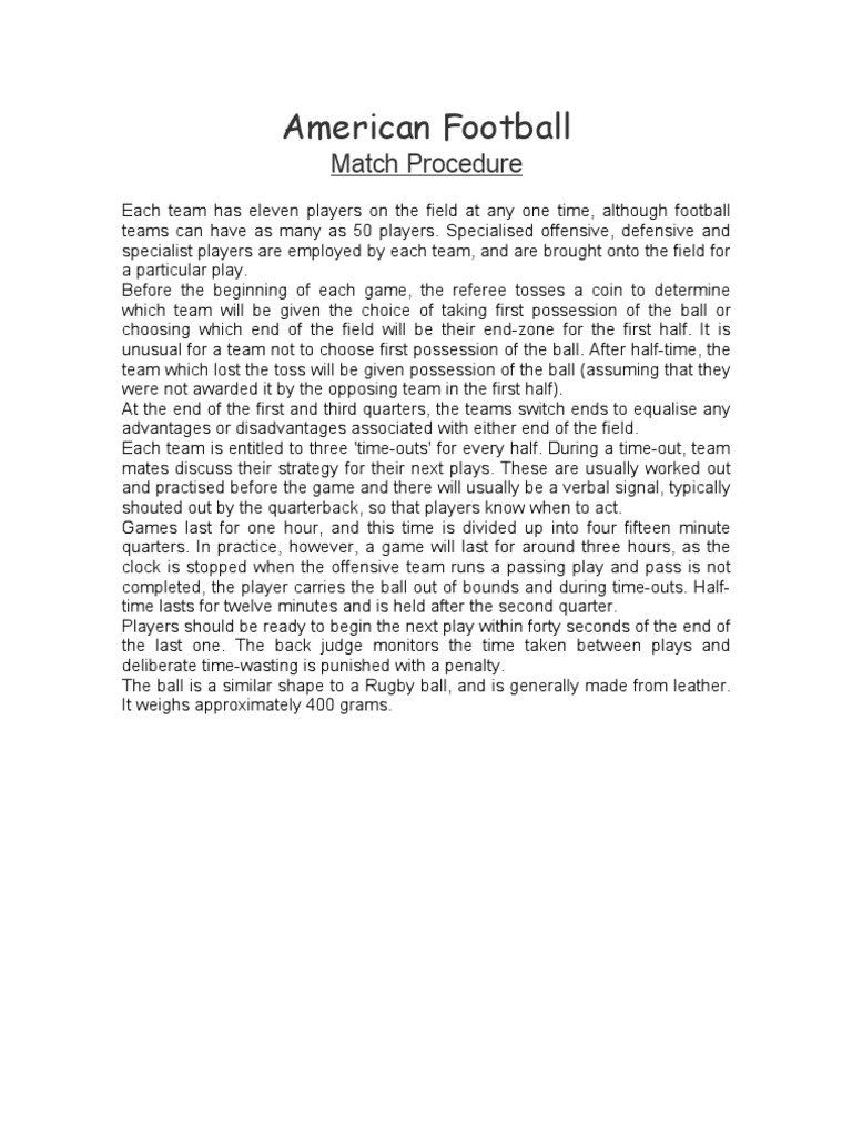 American Football | PDF