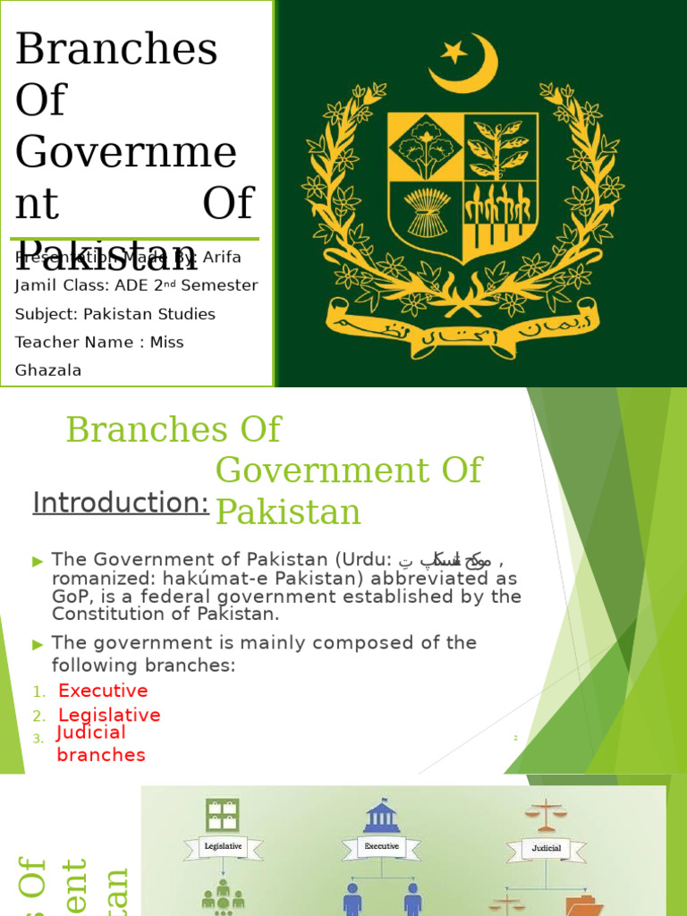 Government Structure of Pakistan | PDF | Legislature | Government Of ...