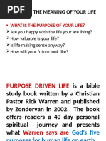 Purpose Driven Life | PDF