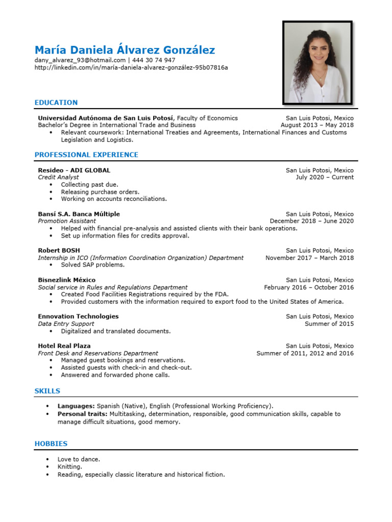María Álvarez González: Profile Summary | PDF | Mexico