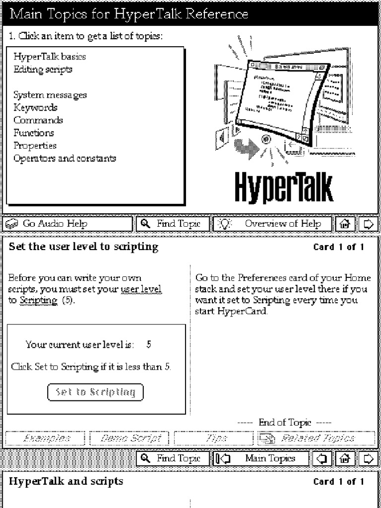 HyperTalk Reference 2.4 | PDF | Computing | Software Development