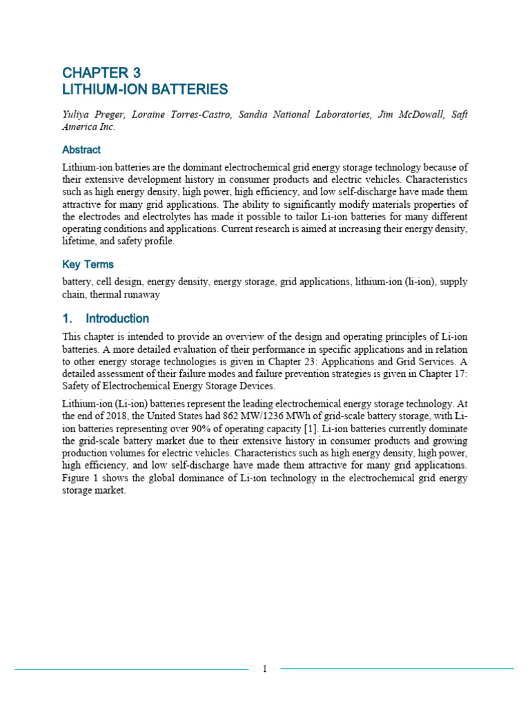 Lithium Ion Batteries | PDF | Lithium Ion Battery | Anode