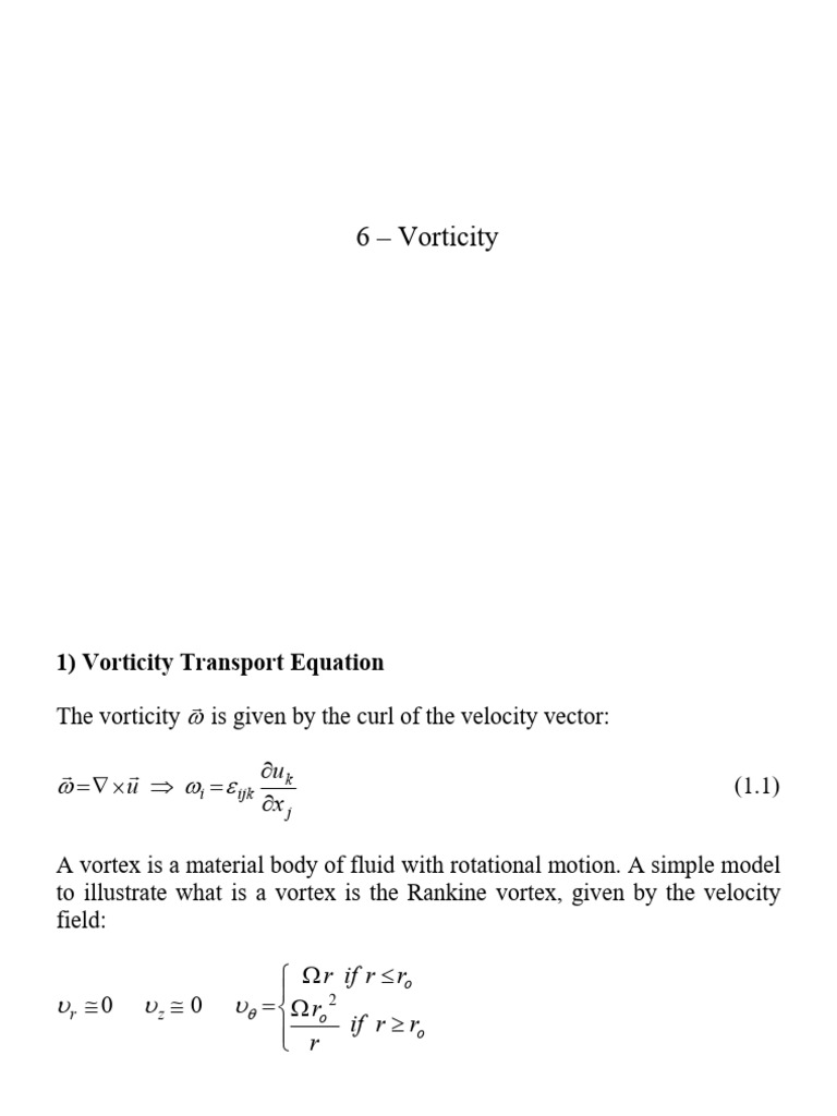 6 Vorticity | PDF | Vortices | Turbulence
